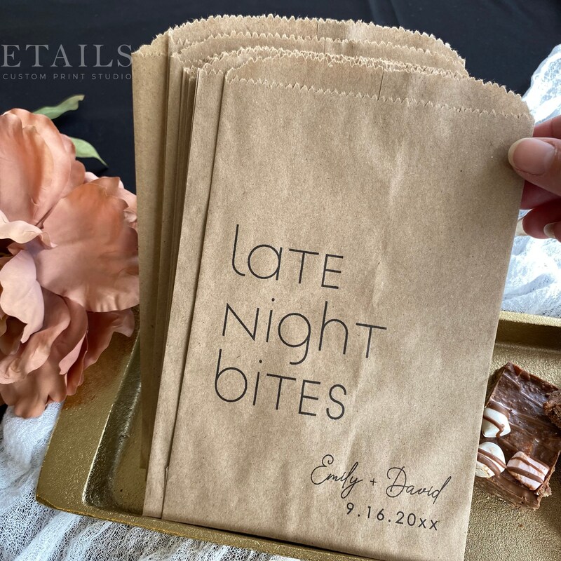 Wedding Snack Bags - Etsy