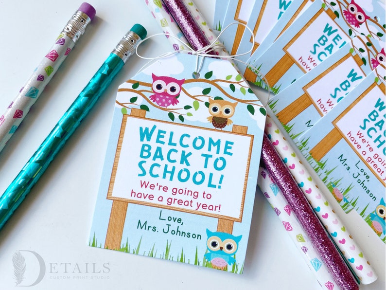 Welcome Back to School Gift Tags Student Gift Tags First Day - Etsy