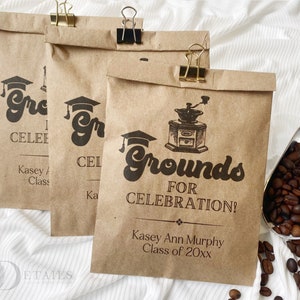 Graduation Coffee Favors, Graduation Party Favors Bags, Coffee Bean ...