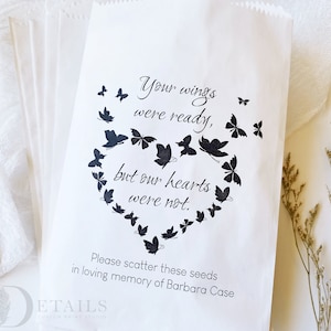 Funeral Favor Bags, Memorial Gift Bags, Great for Wildflowers or Seeds ...