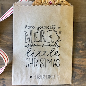Christmas Gift Bakery Bags, Christmas Party Favor, Waxed Cookie Bags ...