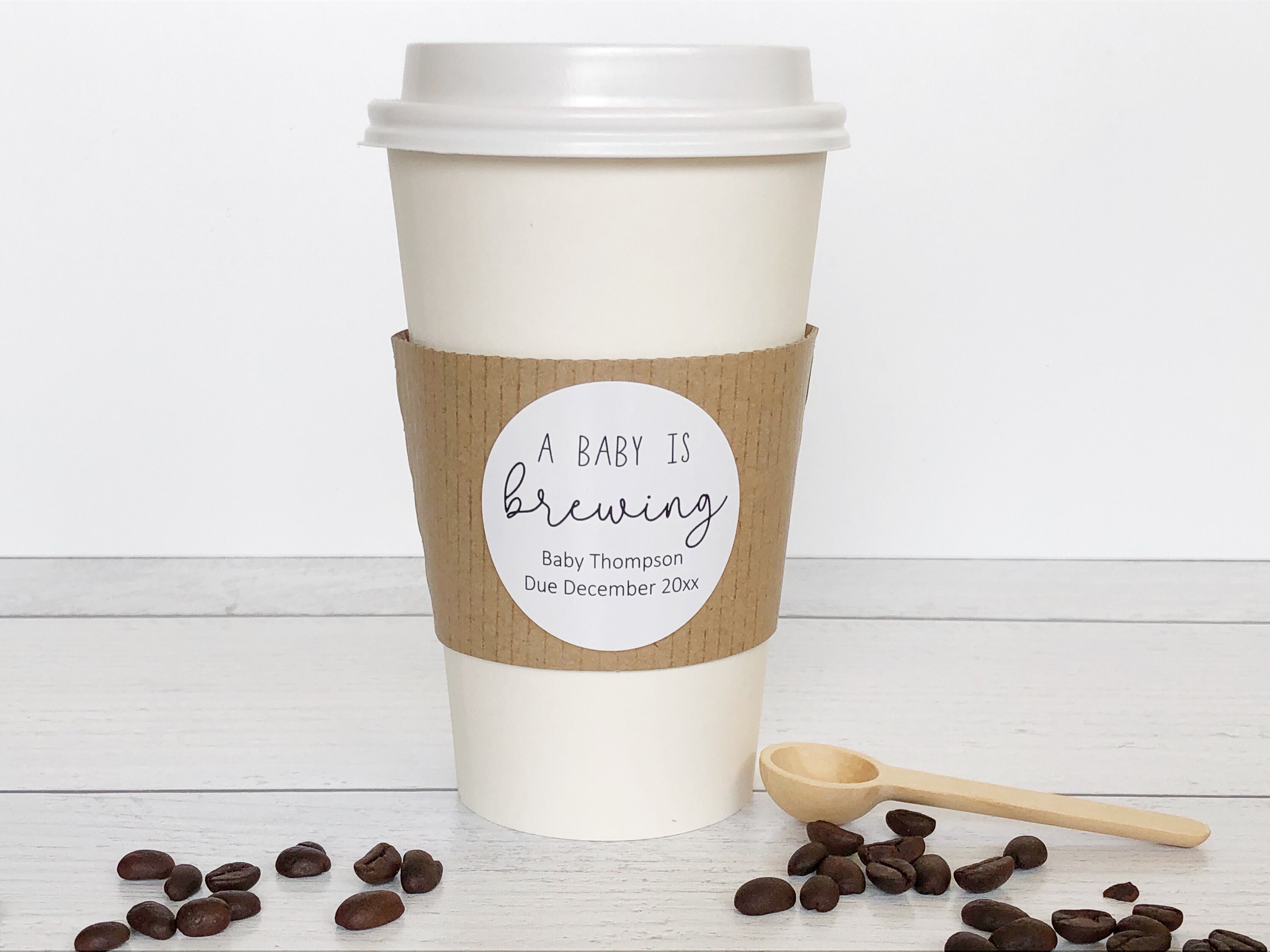 Custom Coffee Sleeves Personalized Paper Coffee Sleeves Hot | Etsy