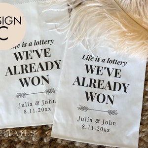 Custom Lottery Ticket Envelopes for Your Wedding Guests, Gift One to ...