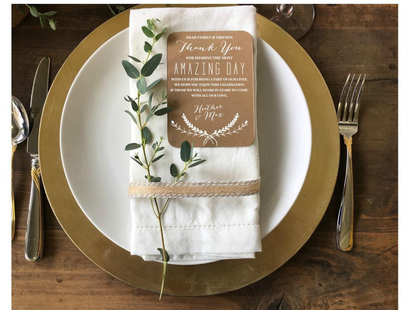 Amazing Day Wedding Reception Thank You Cards Custom - Etsy