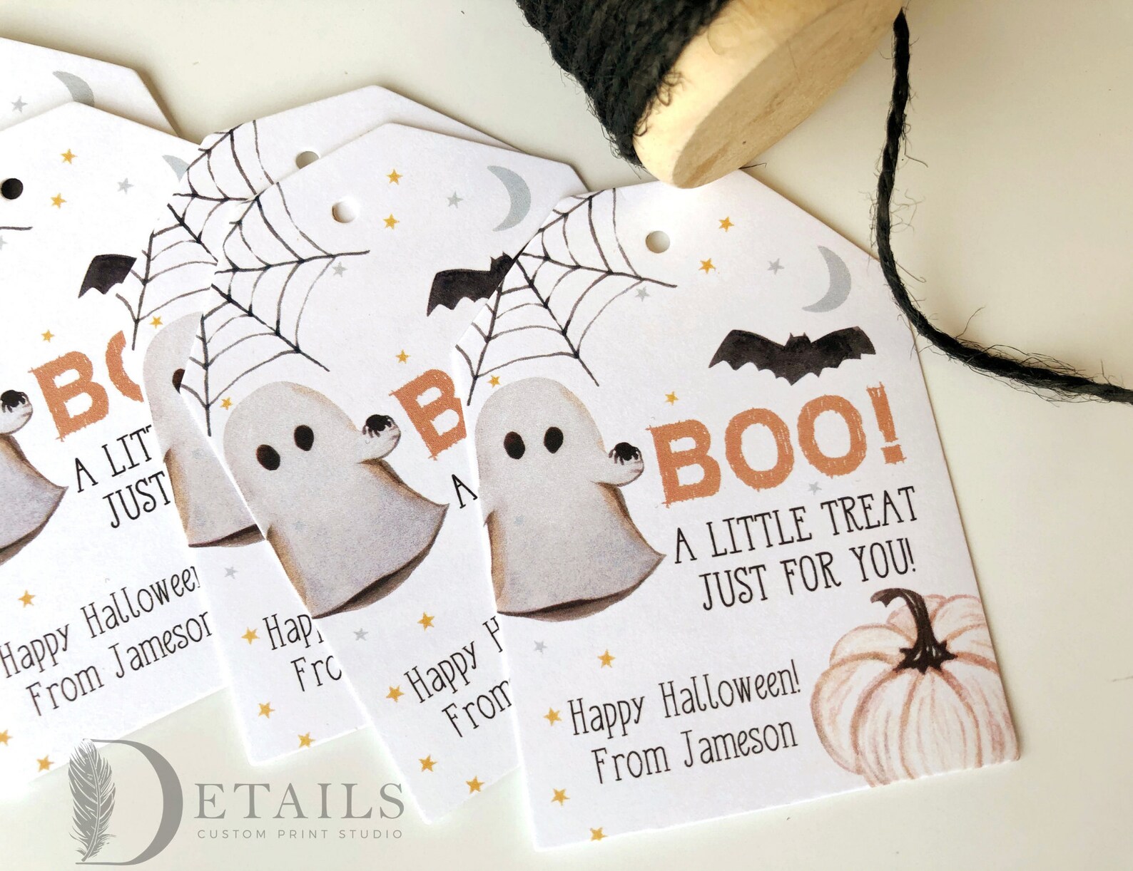 Halloween Favor Tags Boo Gift Tags Costume Party Trick or | Etsy