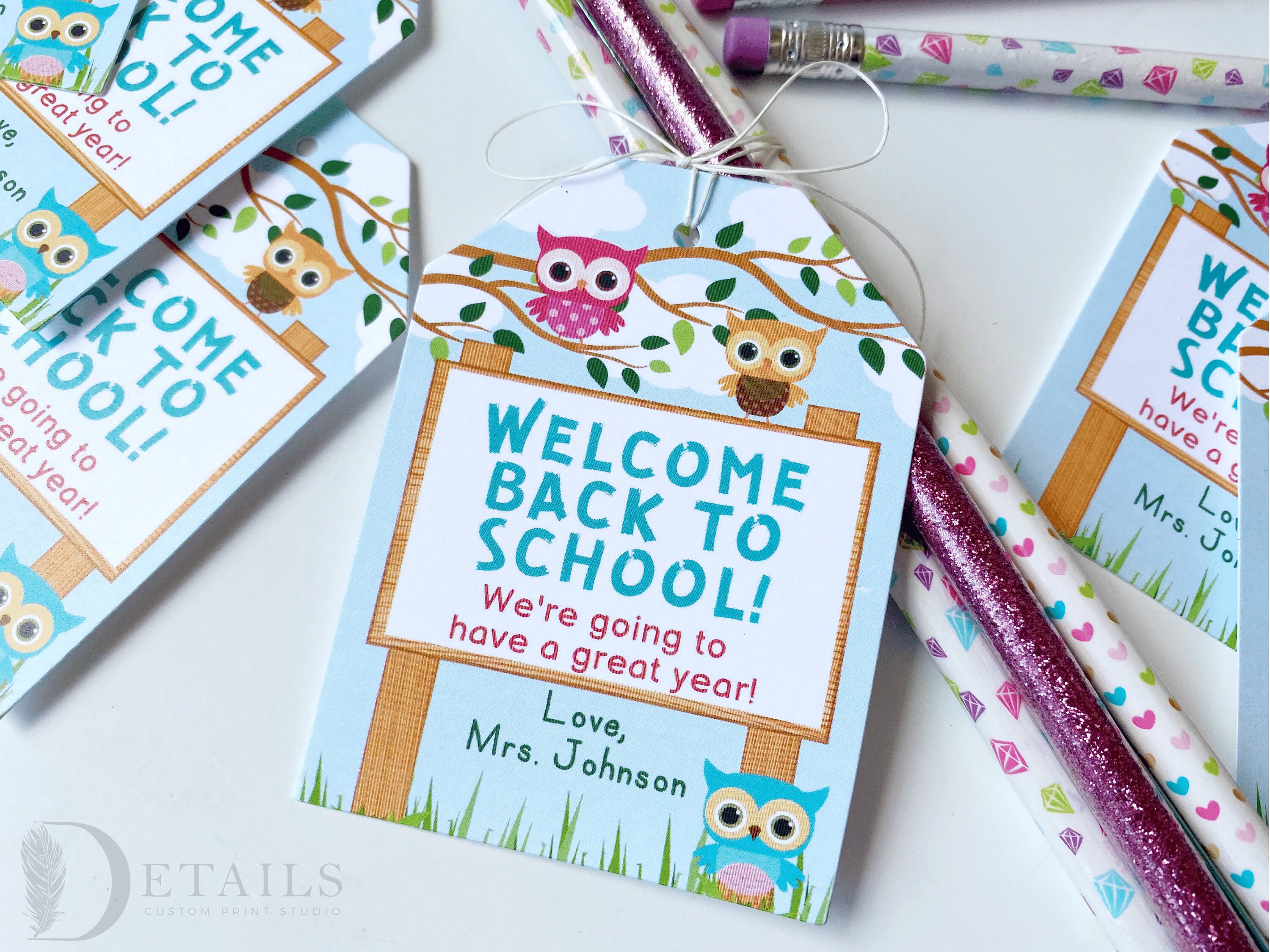 Welcome Back to School Gift Tags, Student Gift Tags, First Day of ...