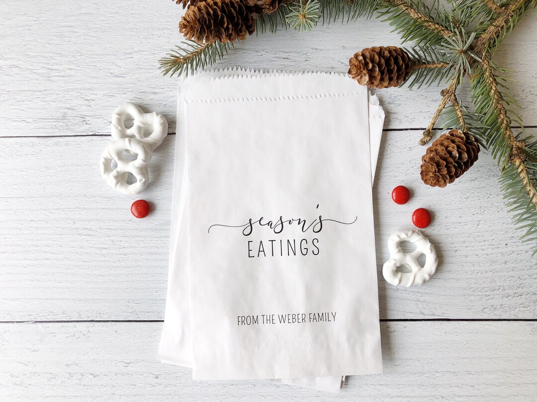 Christmas Gift Bags, Christmas Party Favor, Cookie Bags, Holiday Snack ...