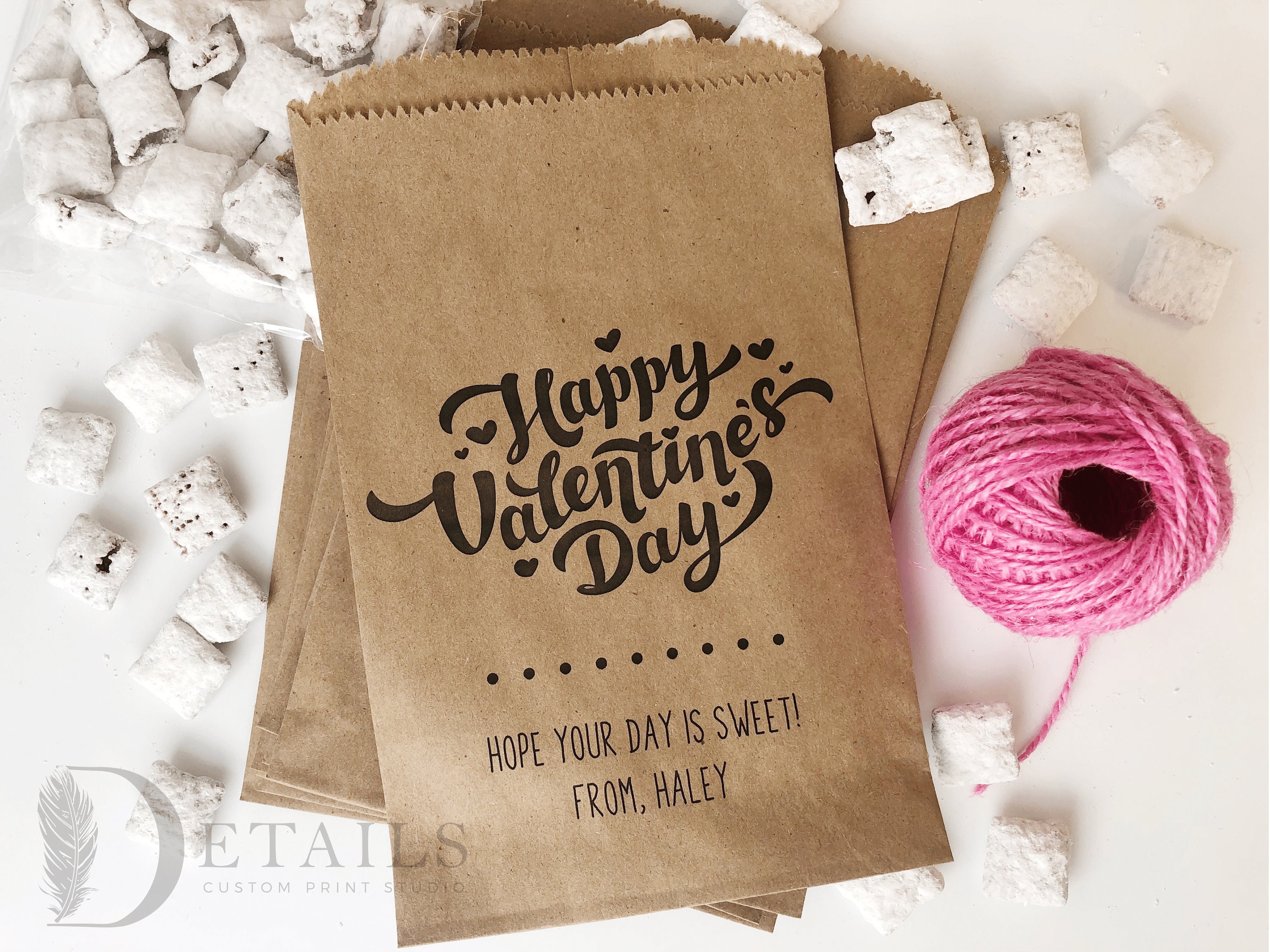 Valentine Treat Bags, Valentines Day Treat Bags, Valentine Party Favor ...