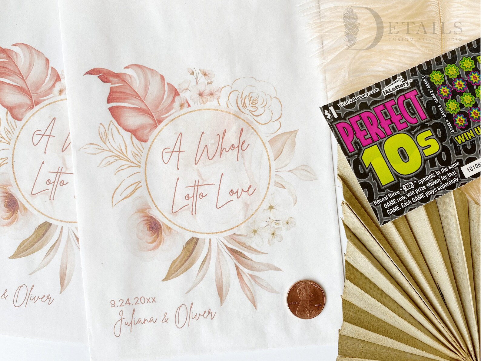 Lottery Ticket Wedding Favors, Scratch Ticket Wedding Favor Bags, Lotto ...