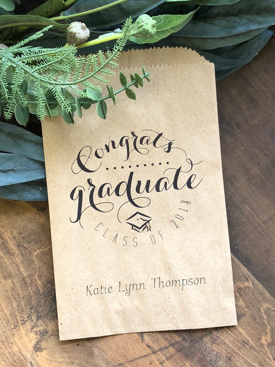 Graduation Party Treat Bags, Goodie Bags, Favor Bags, Candy Bar Bags ...