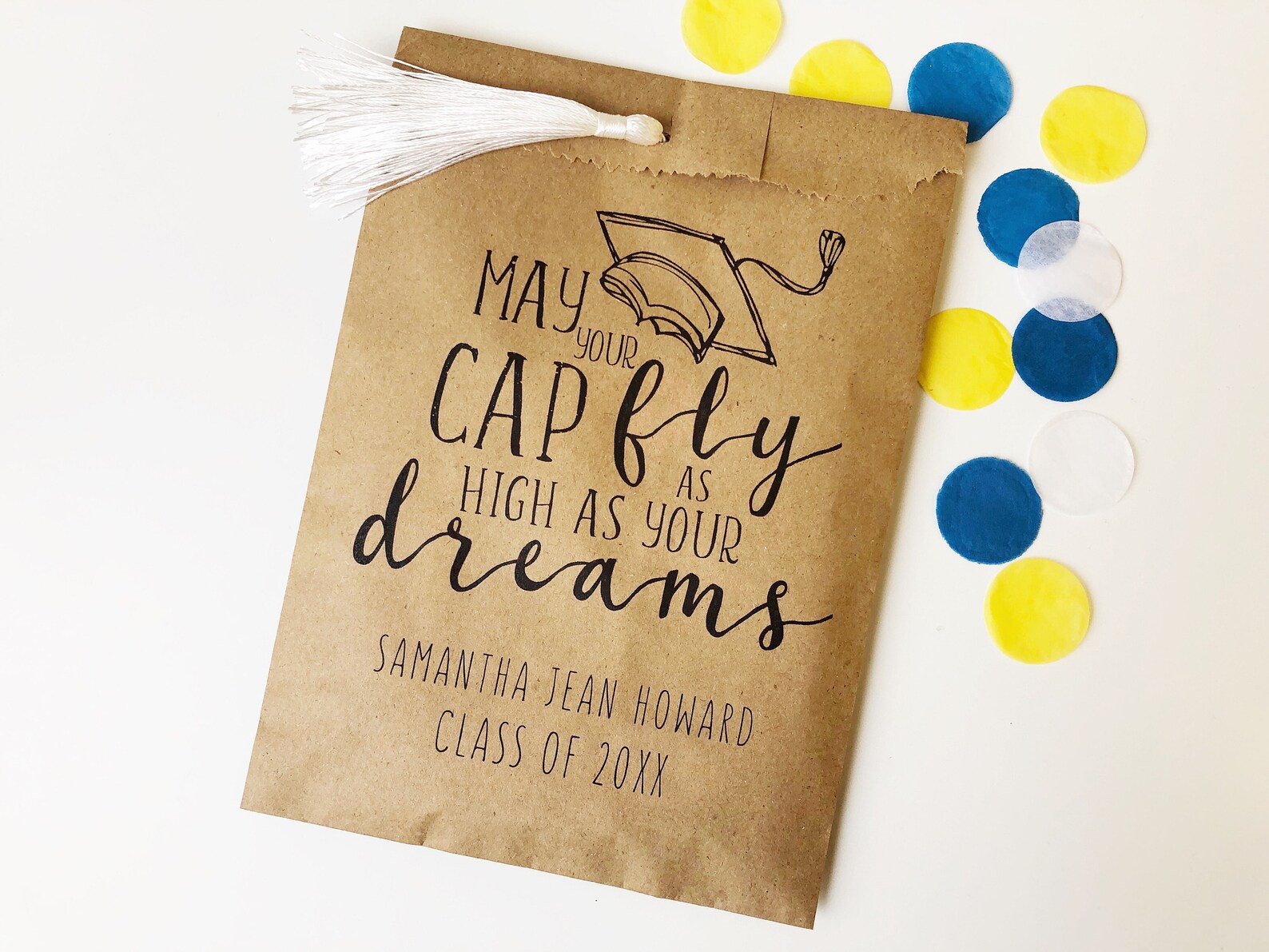 Personalized Graduation Party Favors, Candy Buffet Bag, Cookie Bar ...
