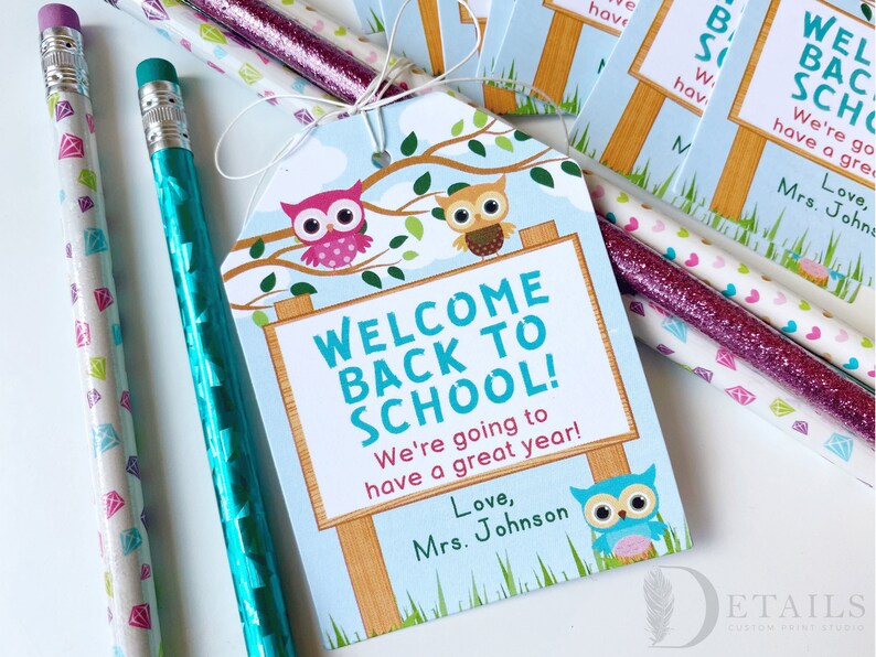 Welcome Back to School Gift Tags Student Gift Tags First Day - Etsy