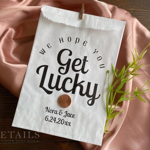 Personalized Lottery Ticket Bags, Scratch Ticket Wedding Favor Bags ...