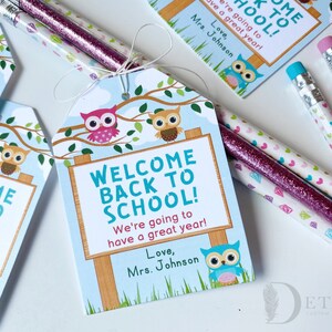 Welcome Back to School Gift Tags, Student Gift Tags, First Day of ...