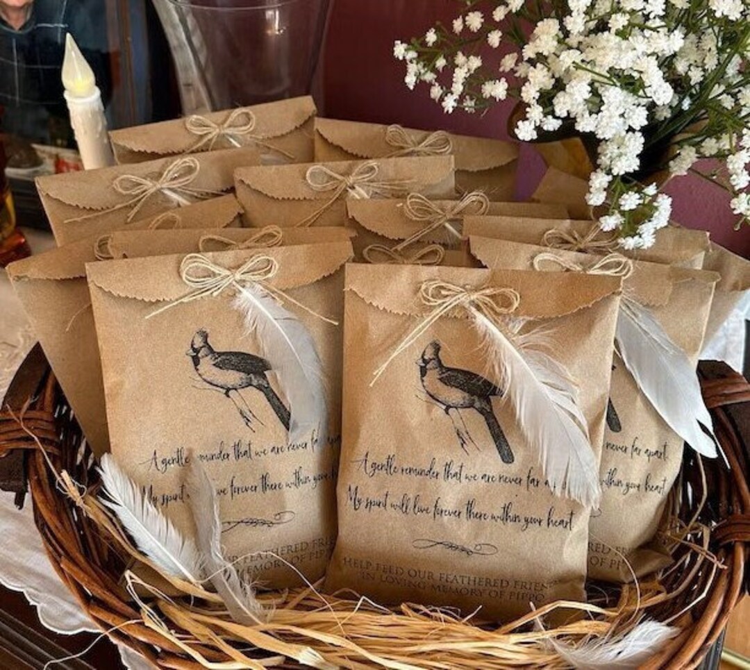 Beautiful Cardinal Poem Memorial Gift Bags Perfect for - Etsy