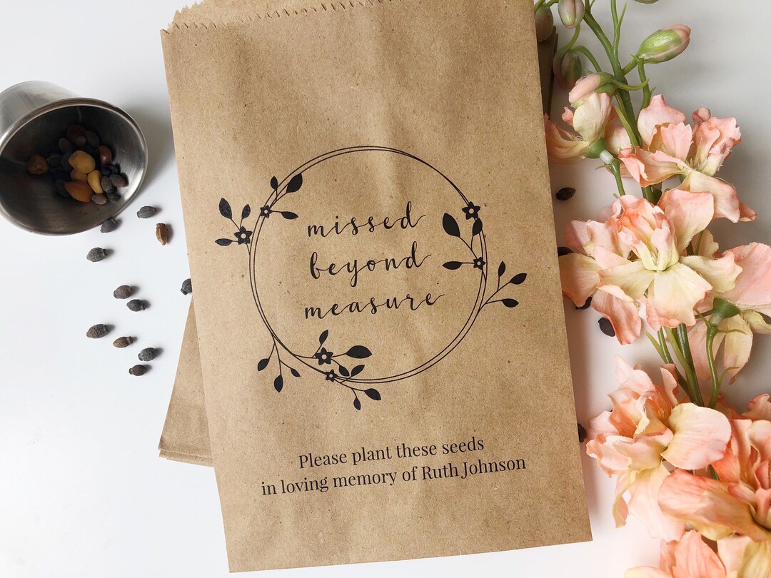 Memorial Gift Bags, Funeral Favors, Celebration of Life, Condolence ...