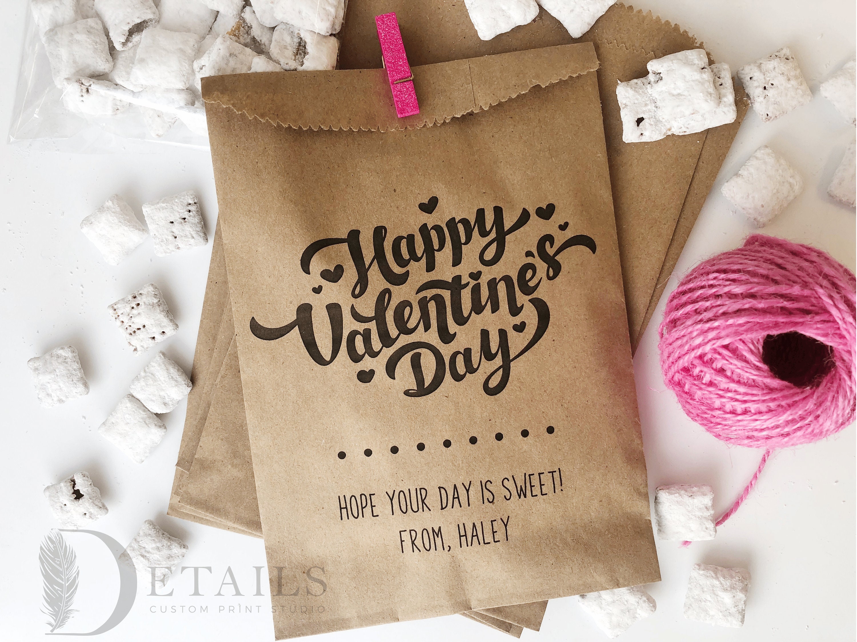 Valentine Treat Bags, Valentines Day Treat Bags, Valentine Party Favor ...