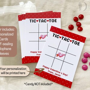 Personalized Classroom Valentines | Valentines for School Kids | Tic ...