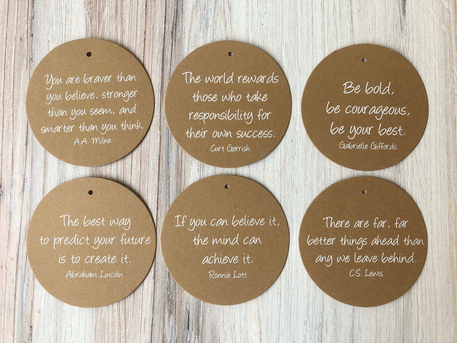 Graduation Centerpiece Tags With Inspirational Quotes | 2026 Graduation ...