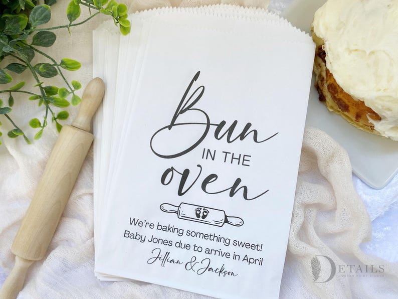 Bun in the Oven Baby Shower Decorations | Baby Shower Goodie Bags ...