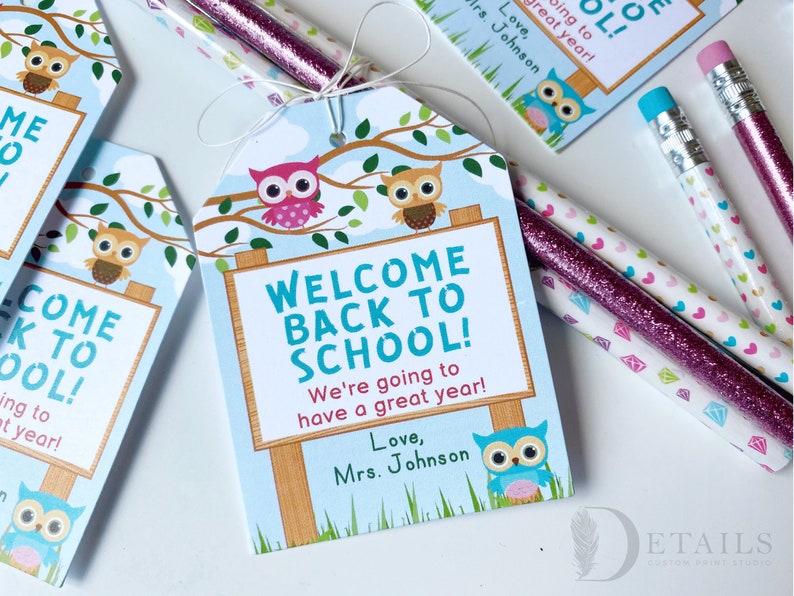 Welcome Back to School Gift Tags Student Gift Tags First Day - Etsy