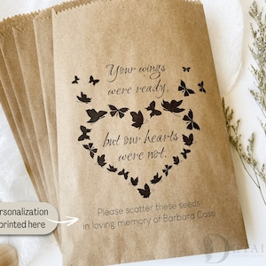 Funeral Favor Bags, Memorial Gift Bags, Great for Wildflowers or Seeds ...