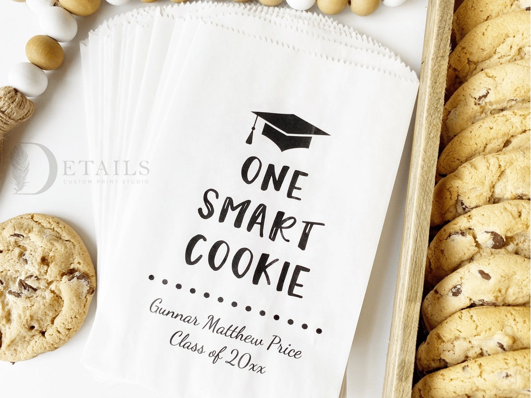 One Smart Cookie, Graduation Party Favors, Cookie Buffet Bags, Cookie ...