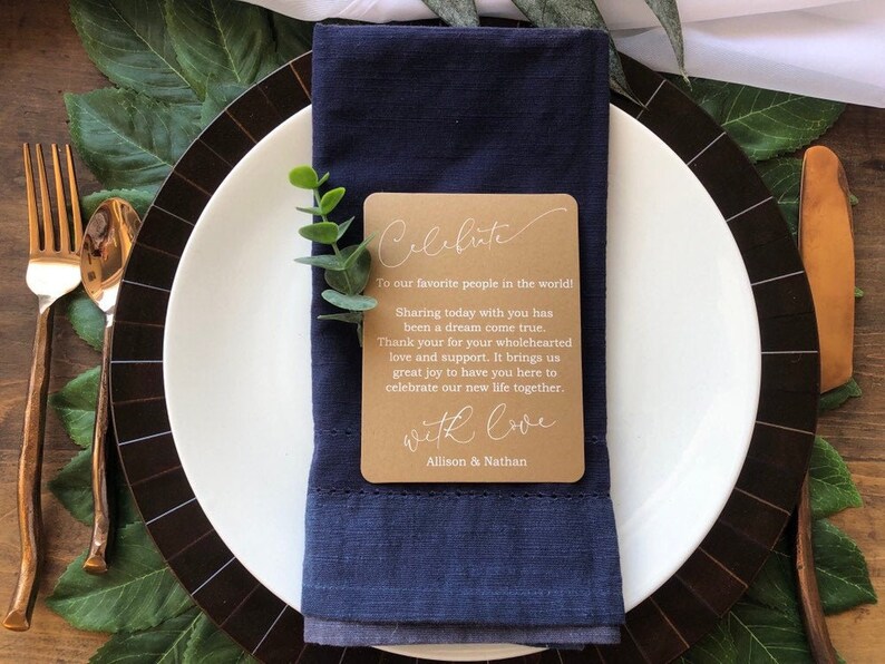 Fall Storybook Wedding Reception Thank You Cards Celebration - Etsy