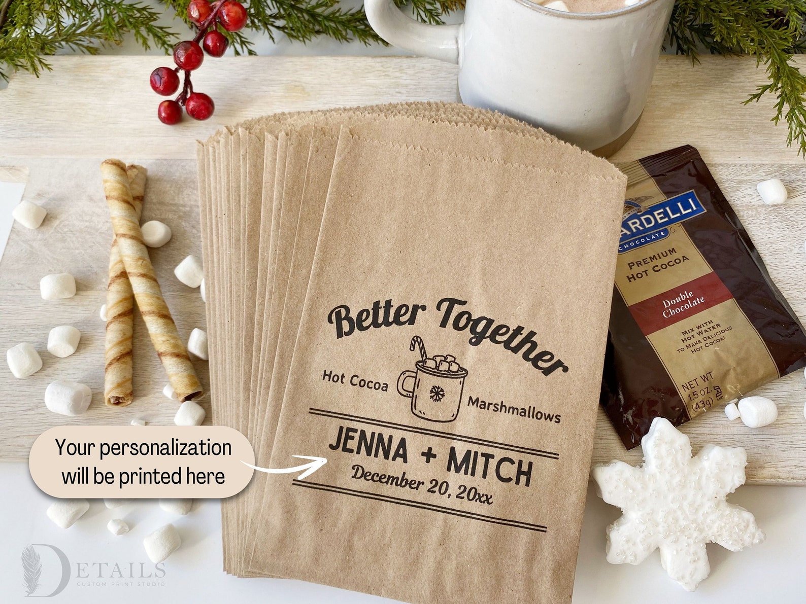Hot Chocolate Bar Bags - Hot Cocoa Gift - December-january-february ...