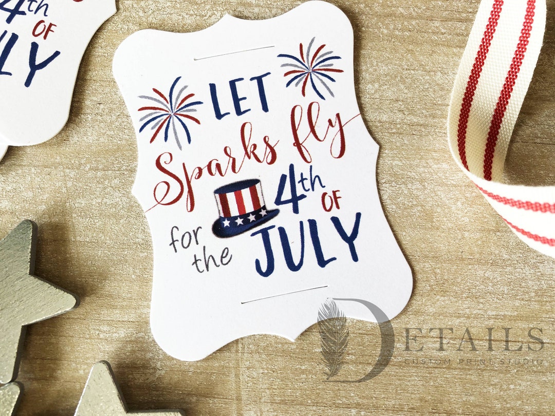 4th of July Sparkler Tags, Independence Day Sparkler Sleeves, Unique ...