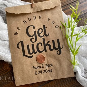 Personalized Lottery Ticket Bags, Scratch Ticket Wedding Favor Bags ...