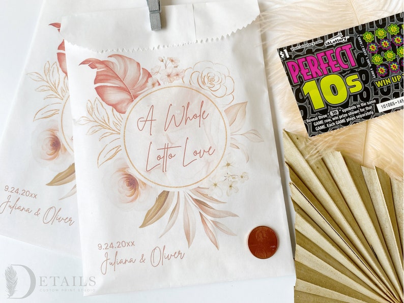 Lottery Ticket Wedding Favors Scratch Ticket Wedding Favor - Etsy