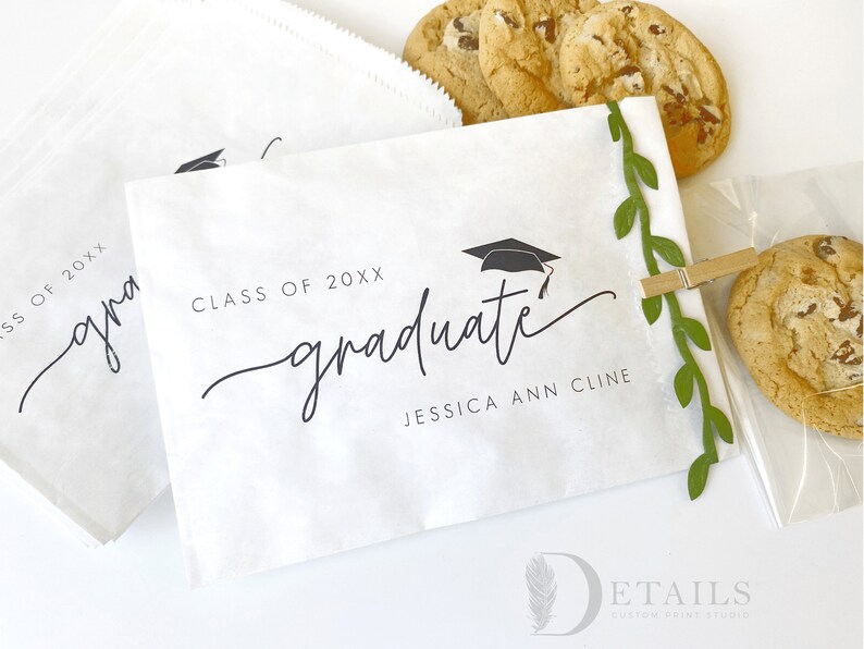 Graduation Cookie Bags a Personalized and Unique Idea for - Etsy