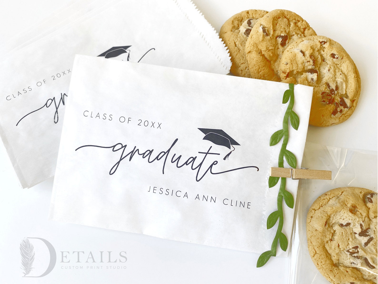 Graduation Cookie Bags a Personalized and Unique Idea for - Etsy