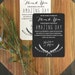 Amazing Day Wedding Reception Thank You Cards Personalized - Etsy