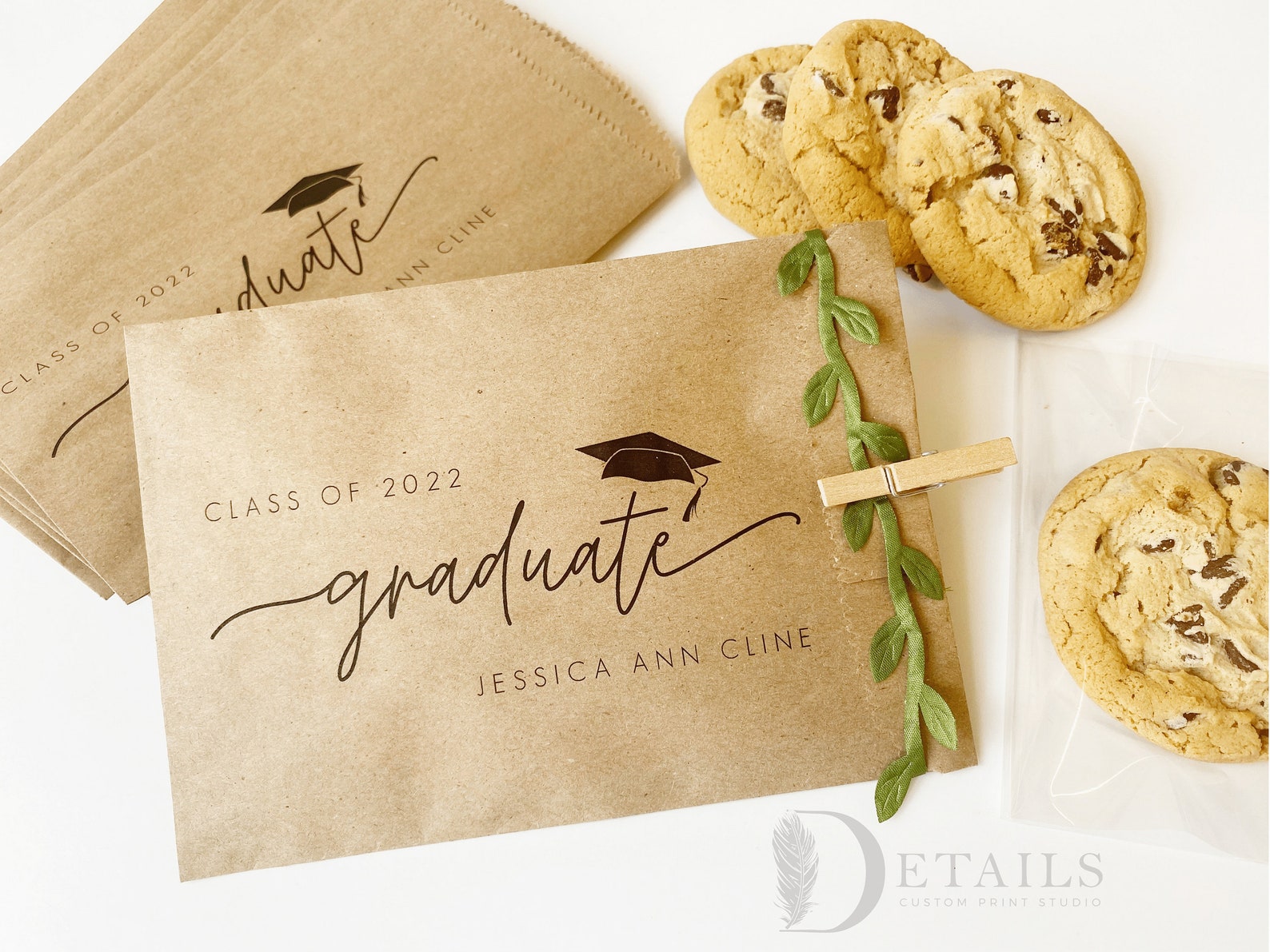 Graduation Cookie Bags a Personalized and Unique Idea for - Etsy