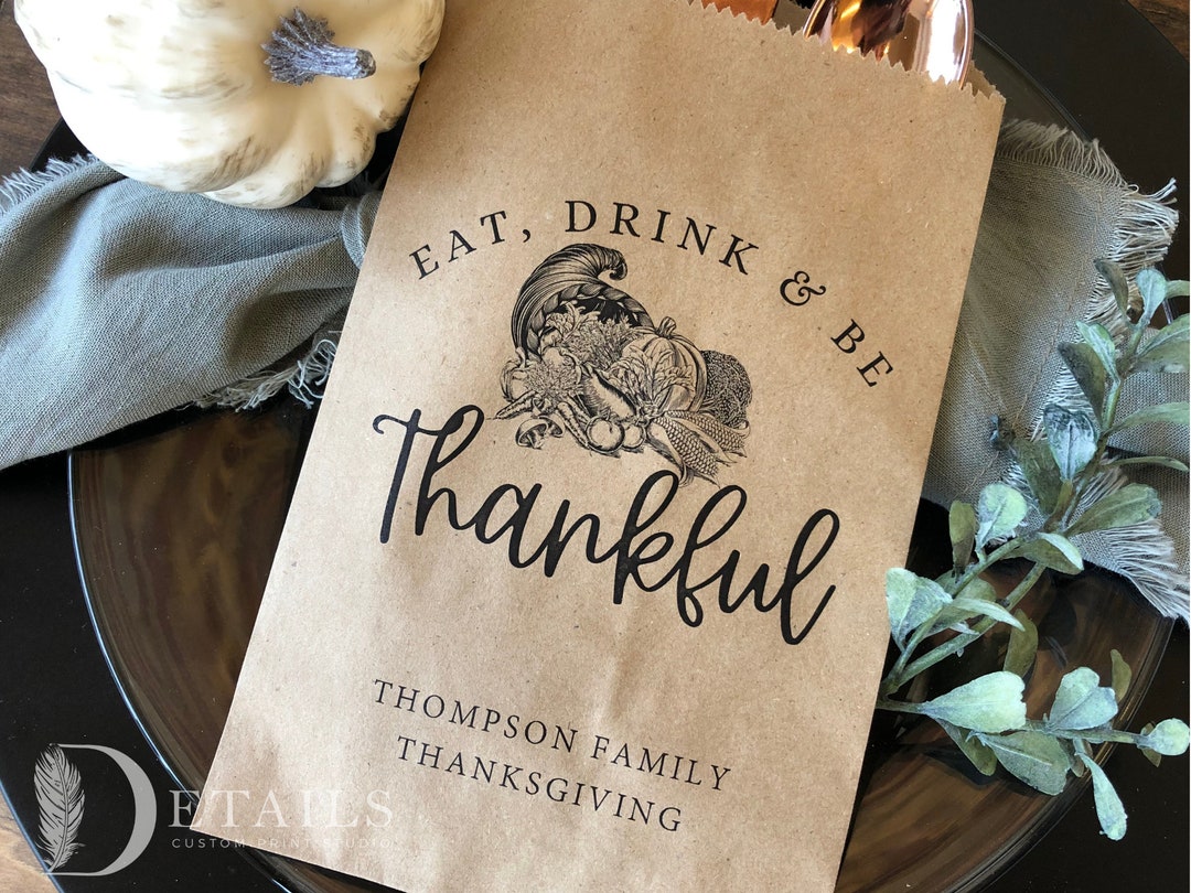 Thanksgiving Treat Bags, Fall Utensils Bags, Festive Party Favors ...