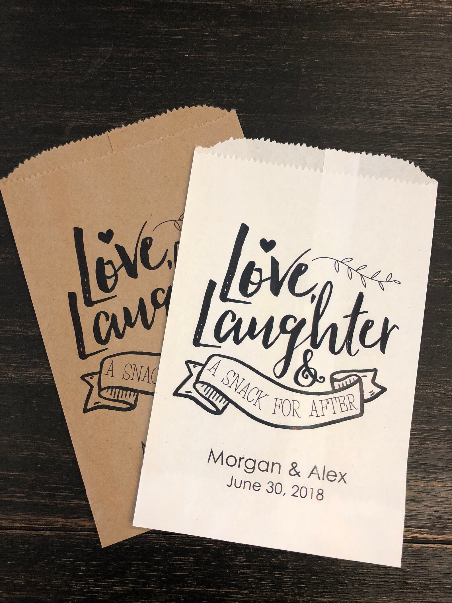 Wedding Candy Bags, Candy Buffet Bags, Favor Bags, Personalized Wedding ...