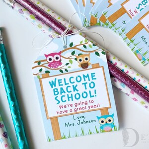 Welcome Back to School Gift Tags, Student Gift Tags, First Day of ...