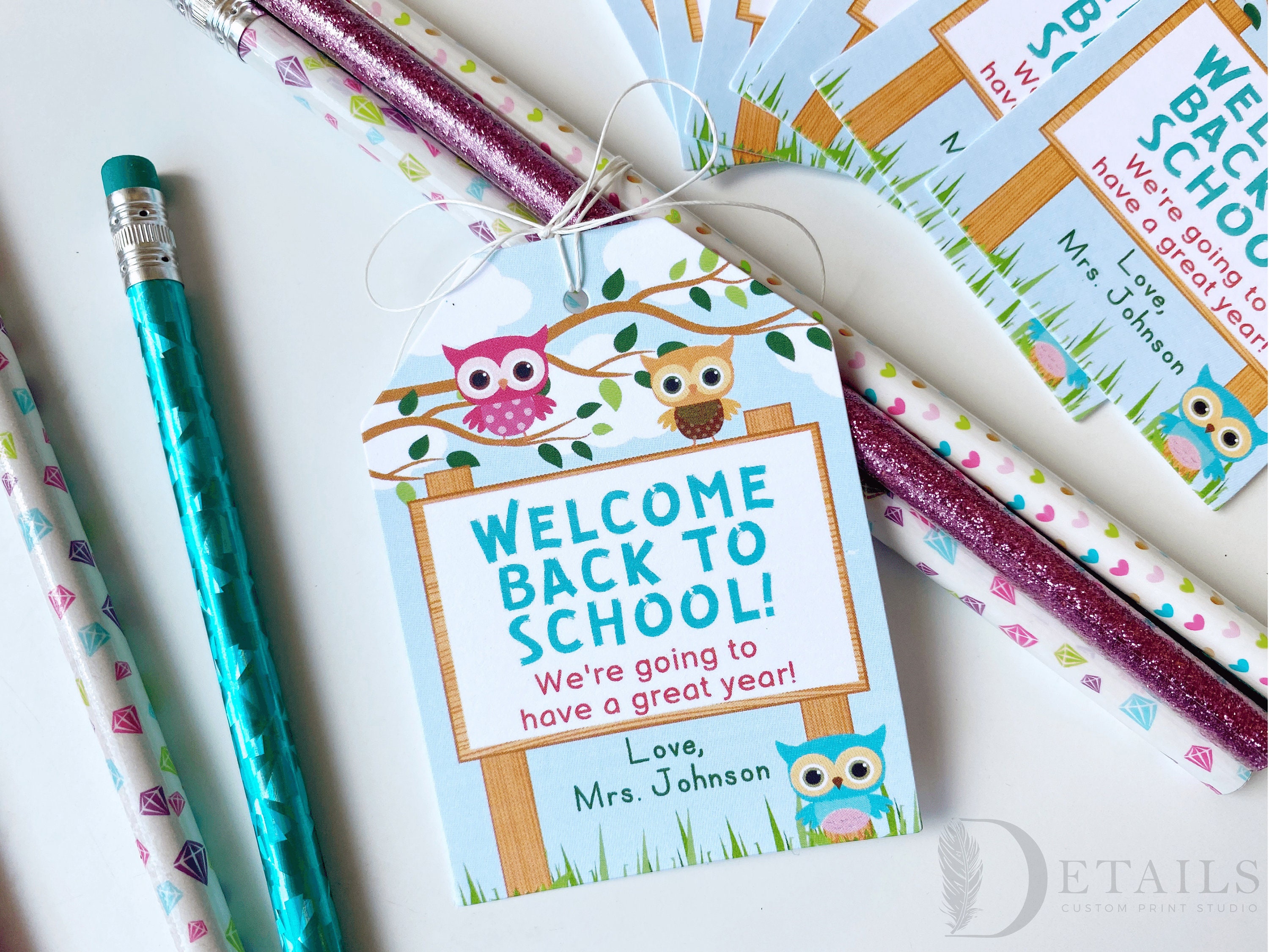 Welcome Back to School Gift Tags, Student Gift Tags, First Day of ...
