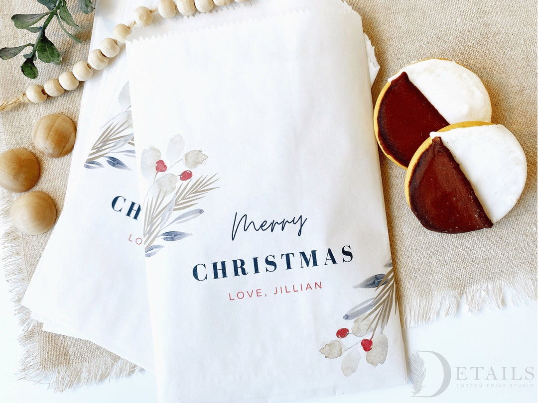 Christmas Cookie Bags, Holiday Party Favors, Wedding Cookie Buffet Bags ...