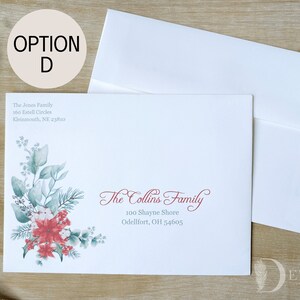 Christmas Envelope Addressing, Addressing Service, Full Color Printed ...