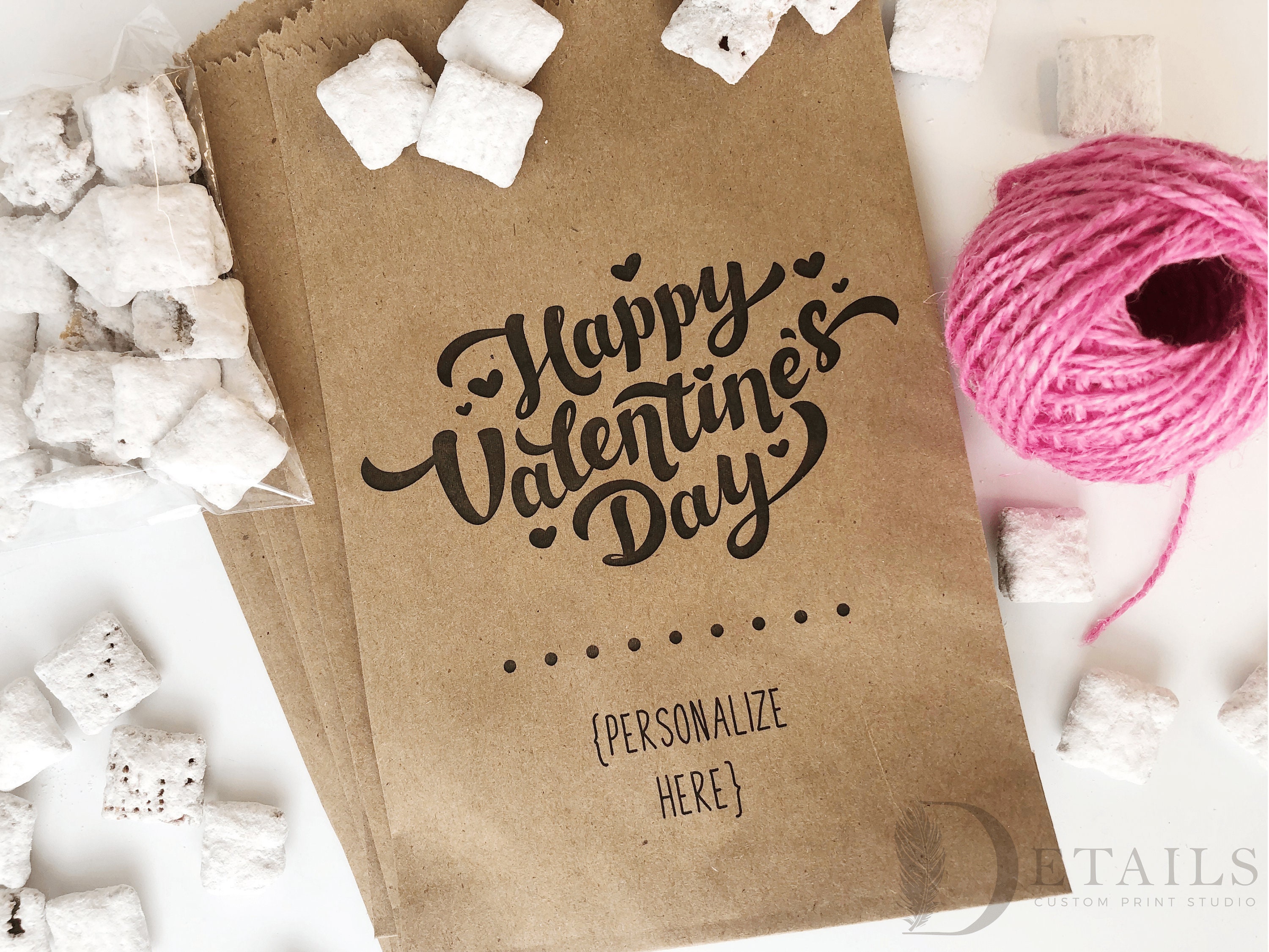Valentine Treat Bags, Valentines Day Treat Bags, Valentine Party Favor ...
