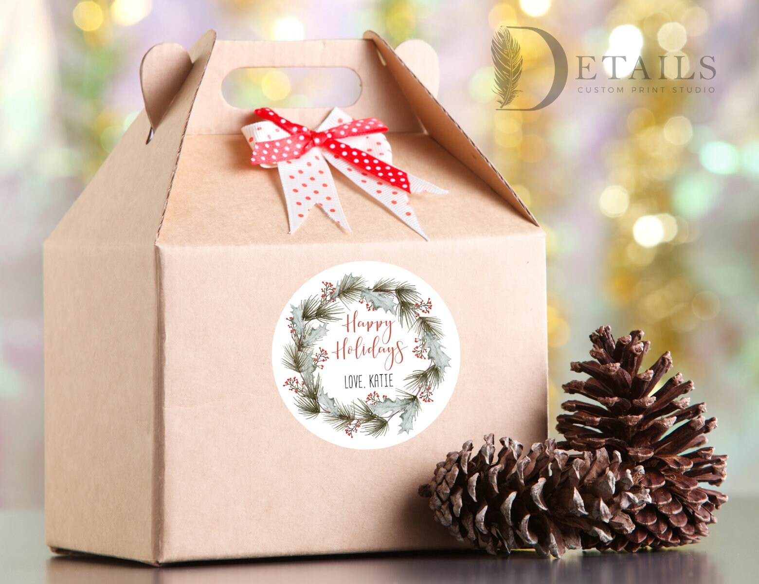 Personalized Christmas Gift Stickers, Christmas Gift Labels, Christmas ...