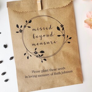 Memorial Gift Bags, Funeral Favors, Celebration of Life, Condolence ...