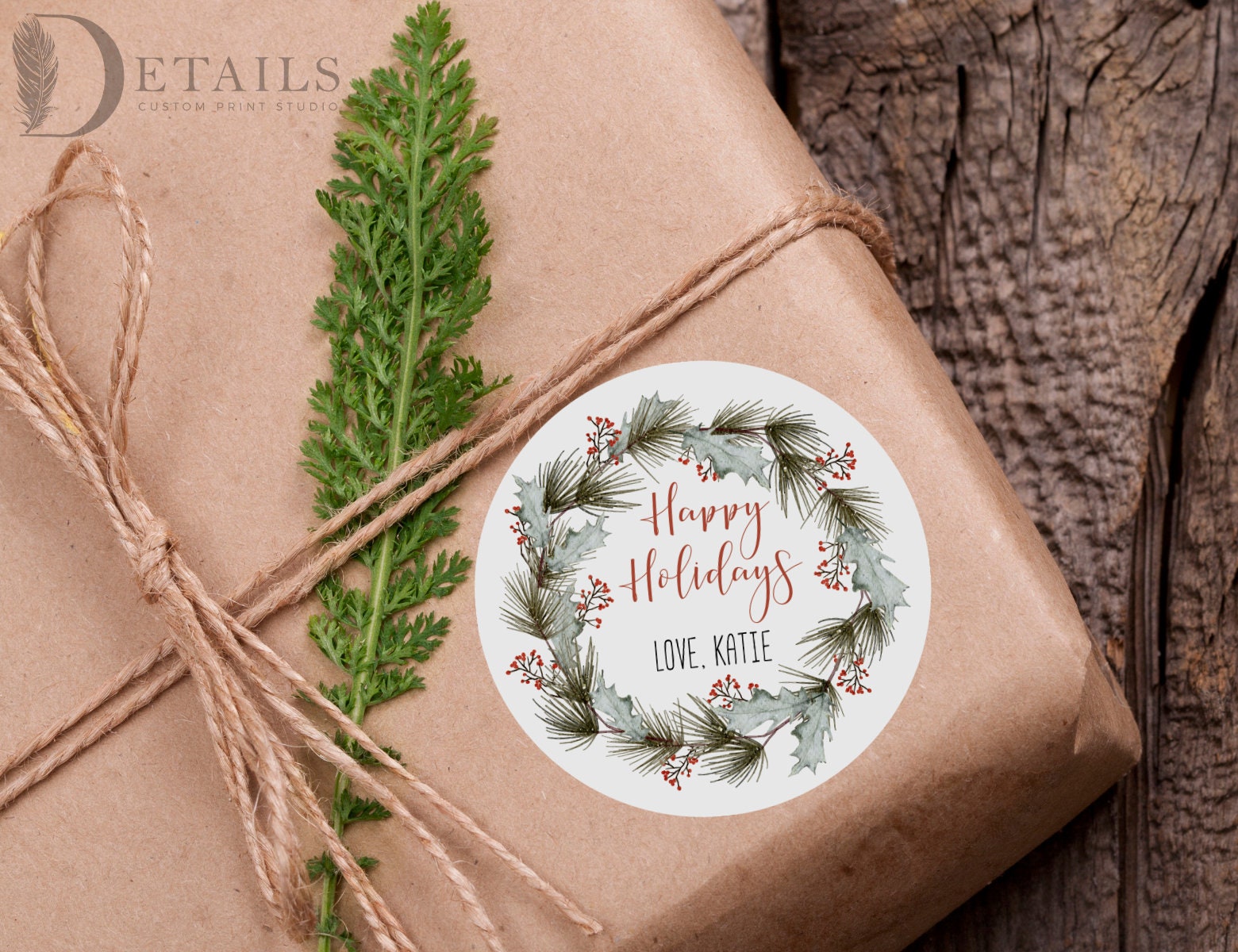 Personalized Christmas Gift Stickers, Christmas Gift Labels, Christmas ...