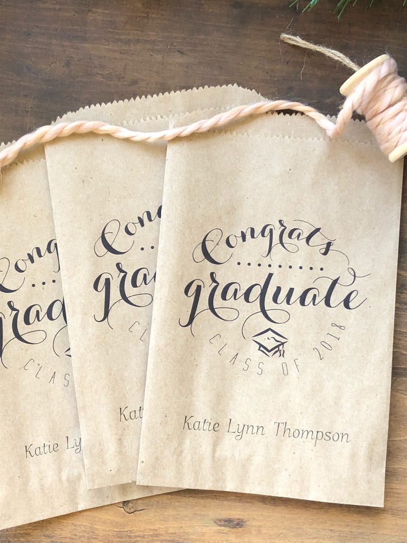 Graduation Party Treat Bags Goodie Bags Favor Bags Candy - Etsy