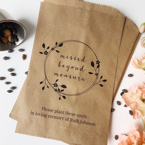 Memorial Gift Bags, Funeral Favors, Celebration of Life, Condolence ...