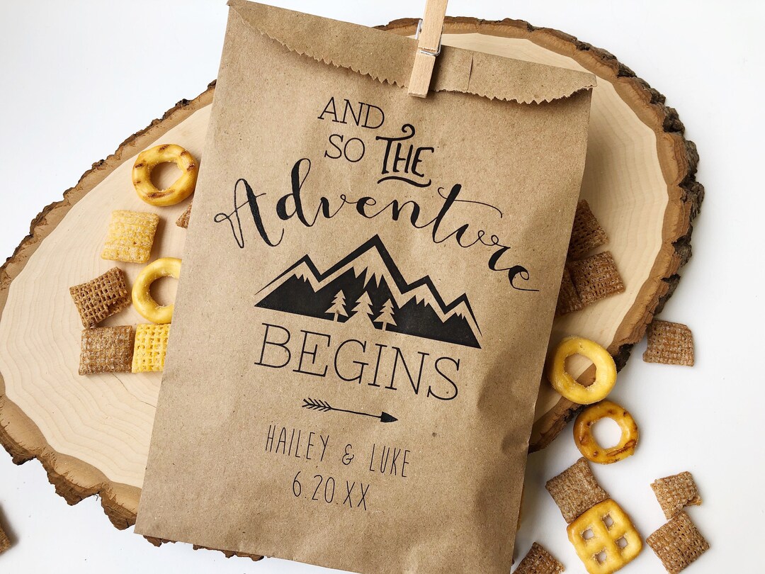 Wedding Favor Bags, Trail Mix Snack Bar Buffet Bags, Candy Bar Bags ...