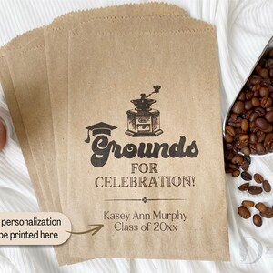 Graduation Coffee Favors, Graduation Party Favors Bags, Coffee Bean ...